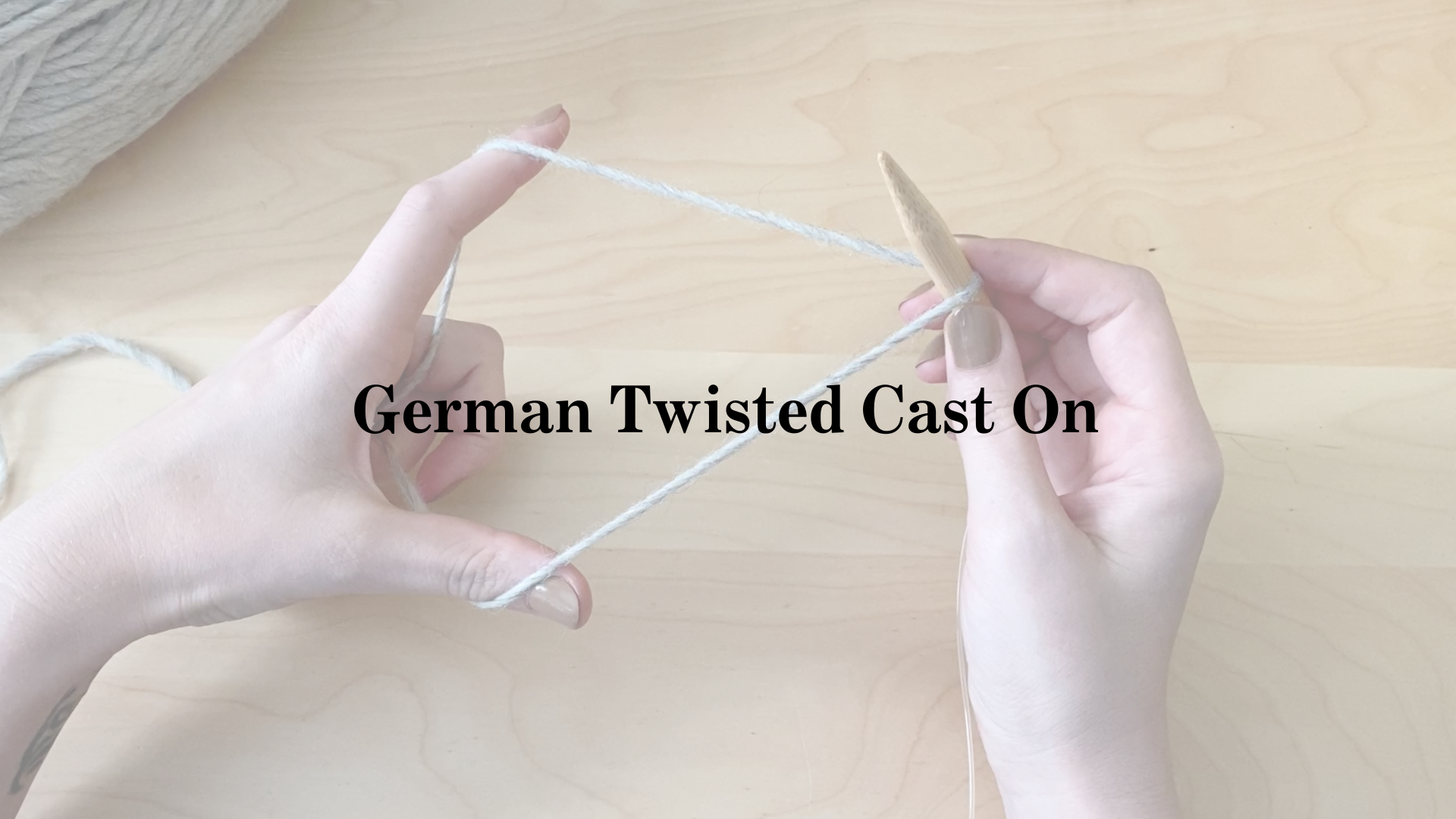 How to Knit the German Twisted Cast On – Juliette Pécaut Designs