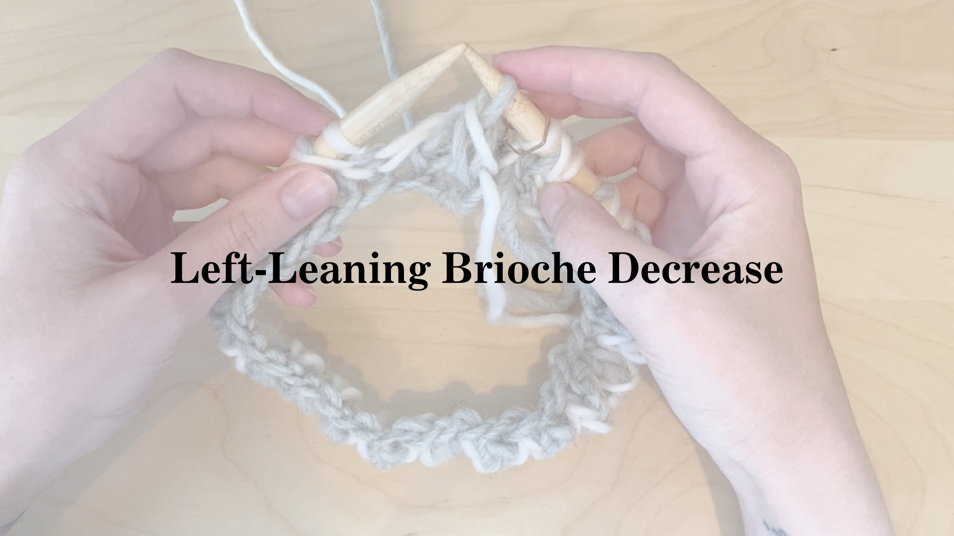 How to Knit a Left-Leaning Brioche Decrease – Juliette Pécaut Designs