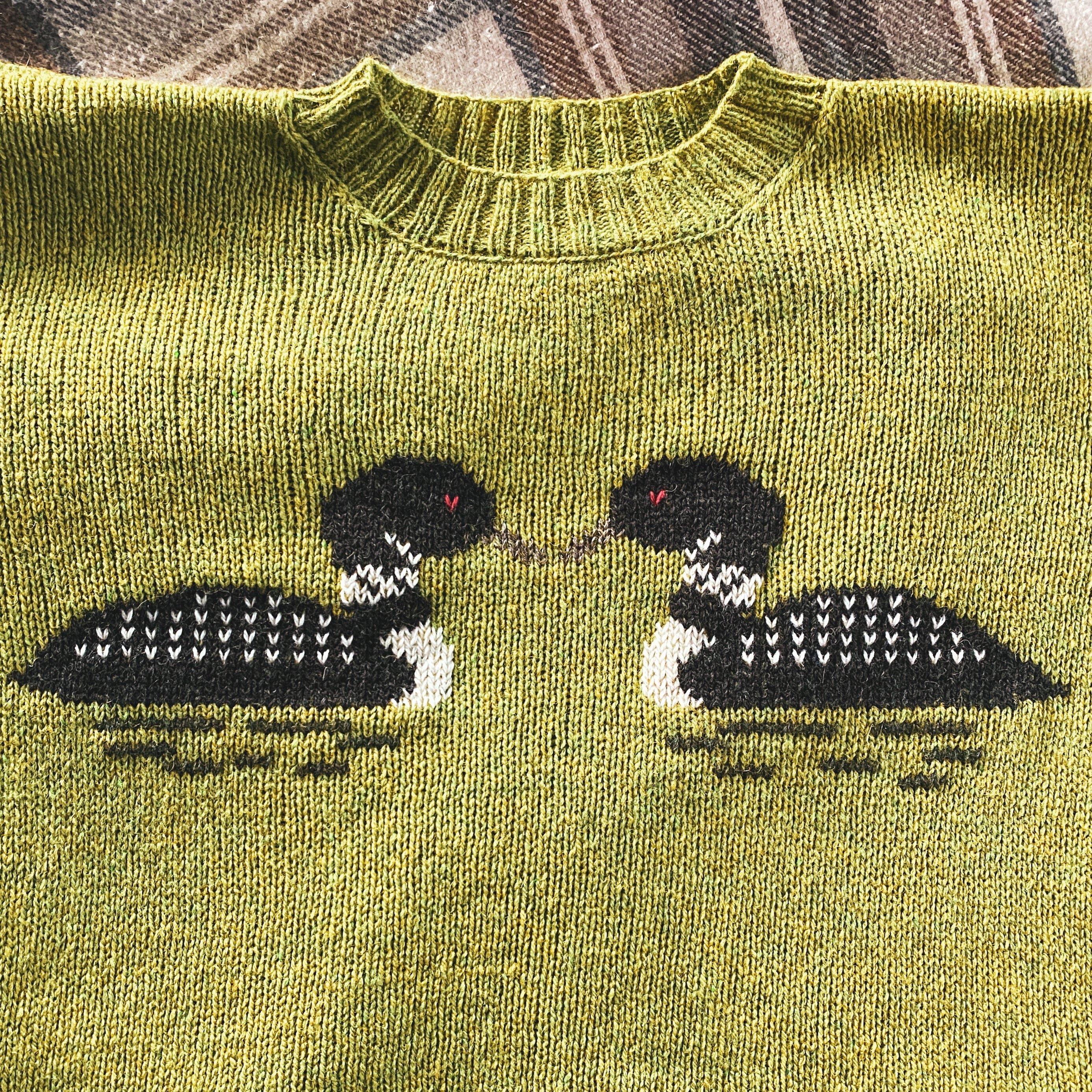 Stupid Canadian Wolf Birds (Loons in Love) Colorwork Knitting Chart ...