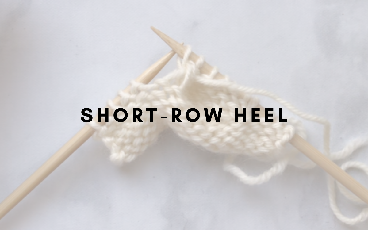 How to Knit a Short-Row Heel for Toe-Up Socks (Knitting Tutorial ...