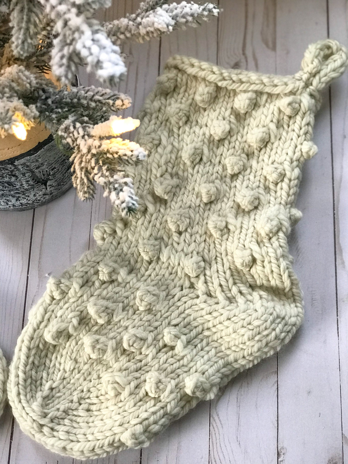 Home for Christmas: Bobble Stocking Pattern – Juliette Pécaut Designs